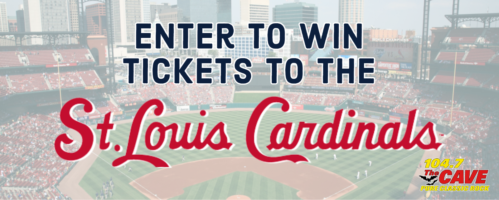 Win tickets to a St. Louis Cardinals game THIS WEEKEND! - 104.7 The Cave